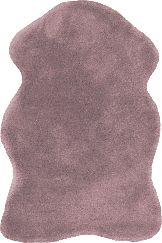 XXXLutz UMĚLÁ KOŽEŠINA, 60/90 cm, fialová - Online Only koberce & rohožky - 005937116501
