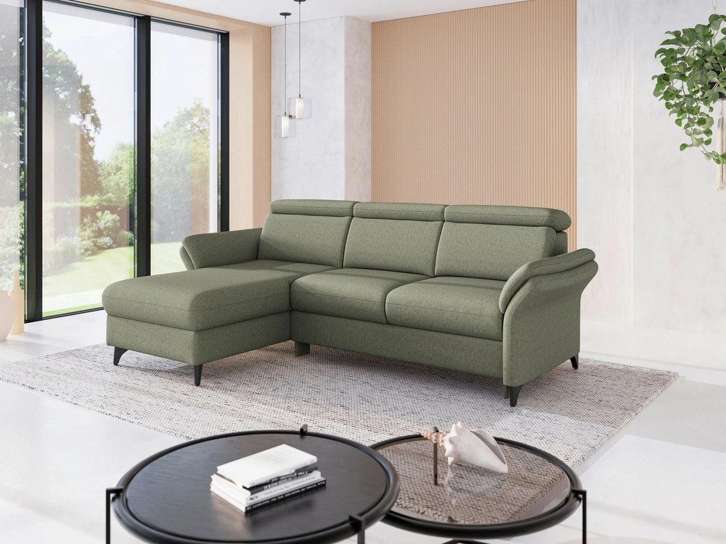 XXXLutz ROHOVÁ SEDAČKA, textil, olivově zelená Sit & More - Sedací soupravy - 000144025875