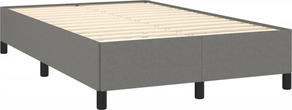 Box spring postel s matrací tmavě šedá 120x190 cm textil 3269684