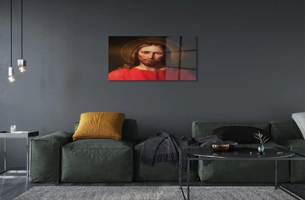 Obraz na skle Ježíš 125x50 cm