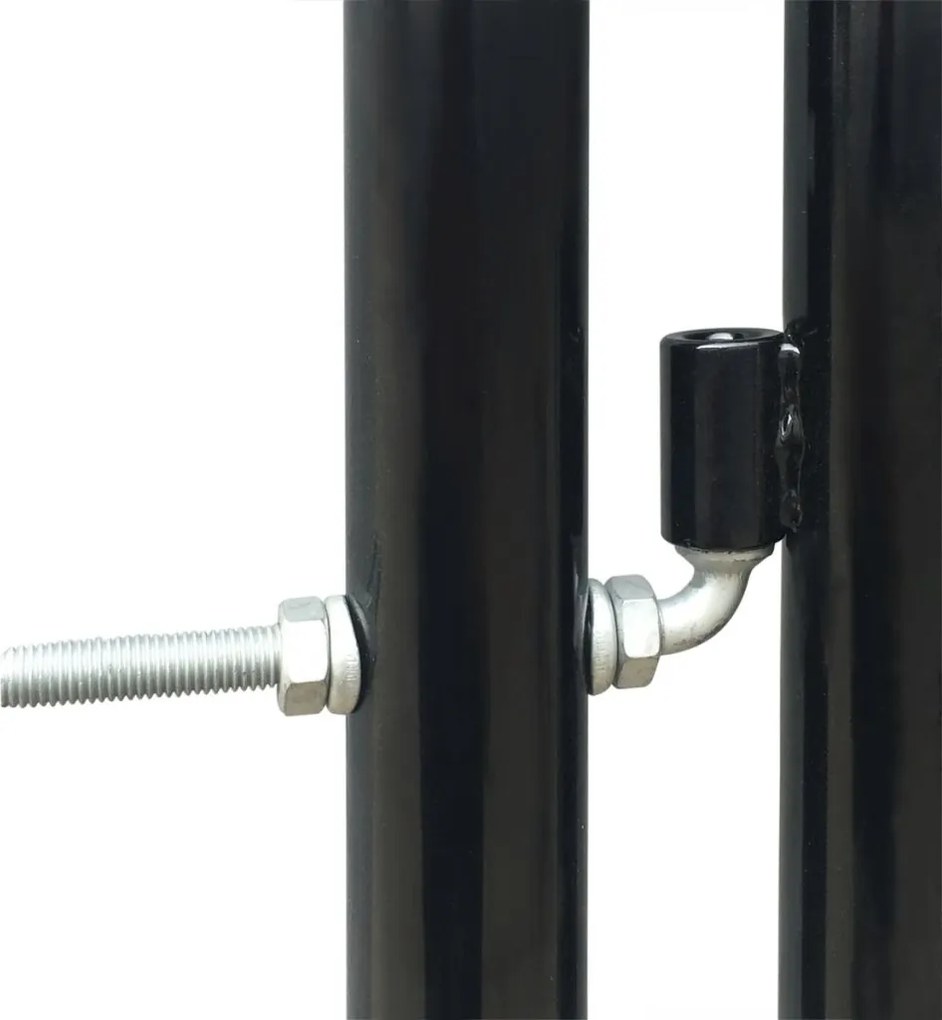 Černá jednokřídlá plotová branka | 100x150 cm