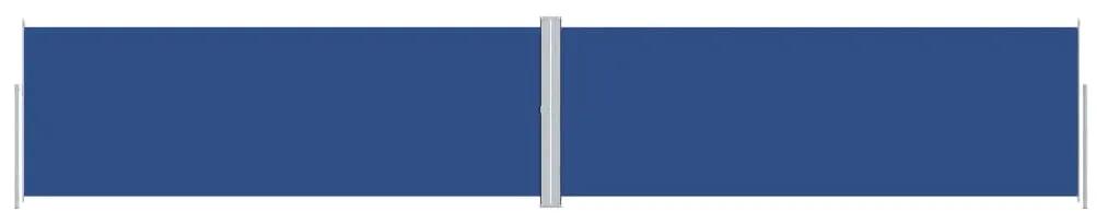 vidaXL Zatahovací boční markýza modrá 180 x 1 000 cm