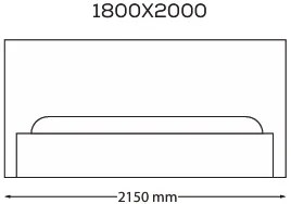 Dvoulůžková čalouněná postel Amelia 180x200 se zvedacím roštem krémová