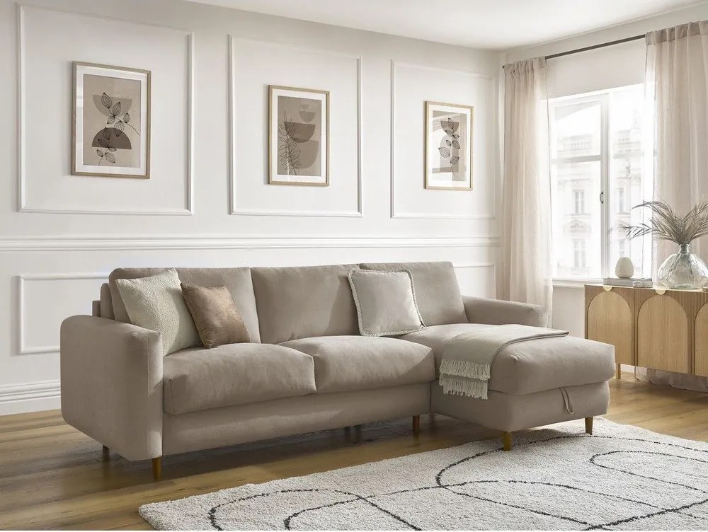 Taupe rohová pohovka Nouveau Cocoone – Bobochic Paris