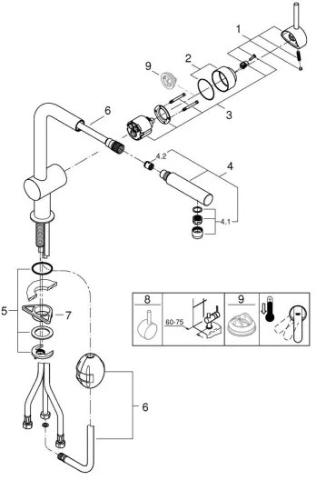GROHE 32168000 - Dřezová baterie A lesklý chrom