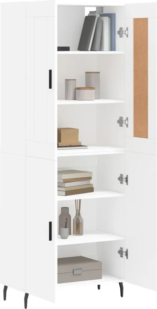 Skříň highboard bílá 69,5 x 34 x 180 cm kompozitní dřevo 3199569