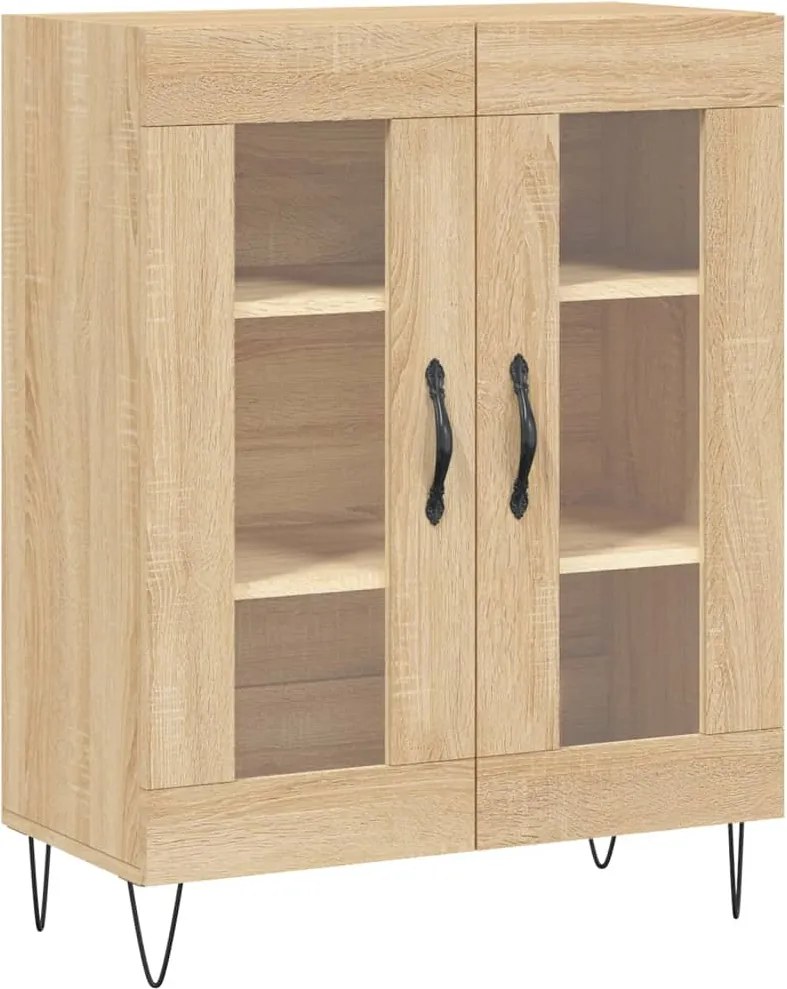 Skříň highboard dub sonoma 69,5 x 34 x 180 cm kompozitní dřevo 3199652