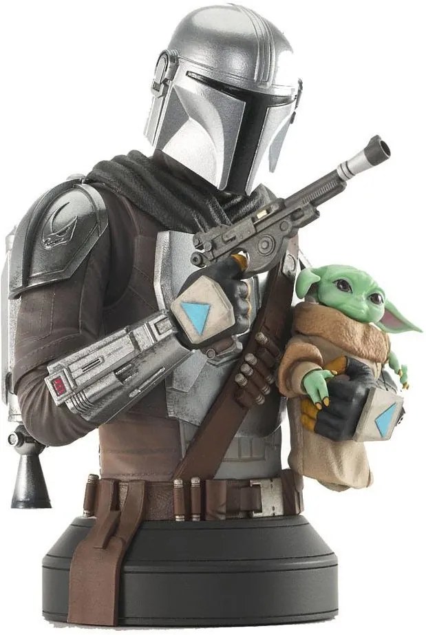 Star wars: the mandalorian - busta - the mandalorian with grogu