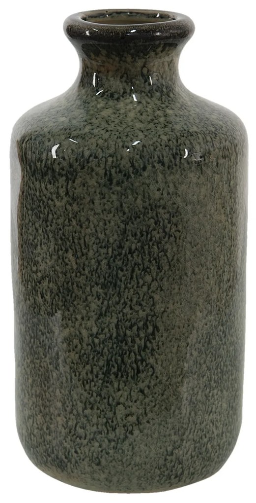 Zelená dekorační váza Mion XL - Ø 12*26 cm