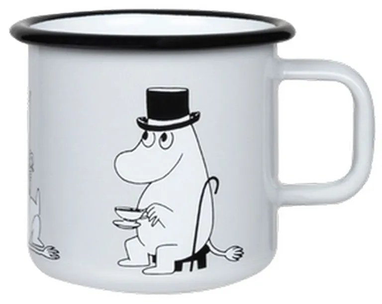 Smaltovaný plecháček Moominpappa Grey 3,7 dl Muurla