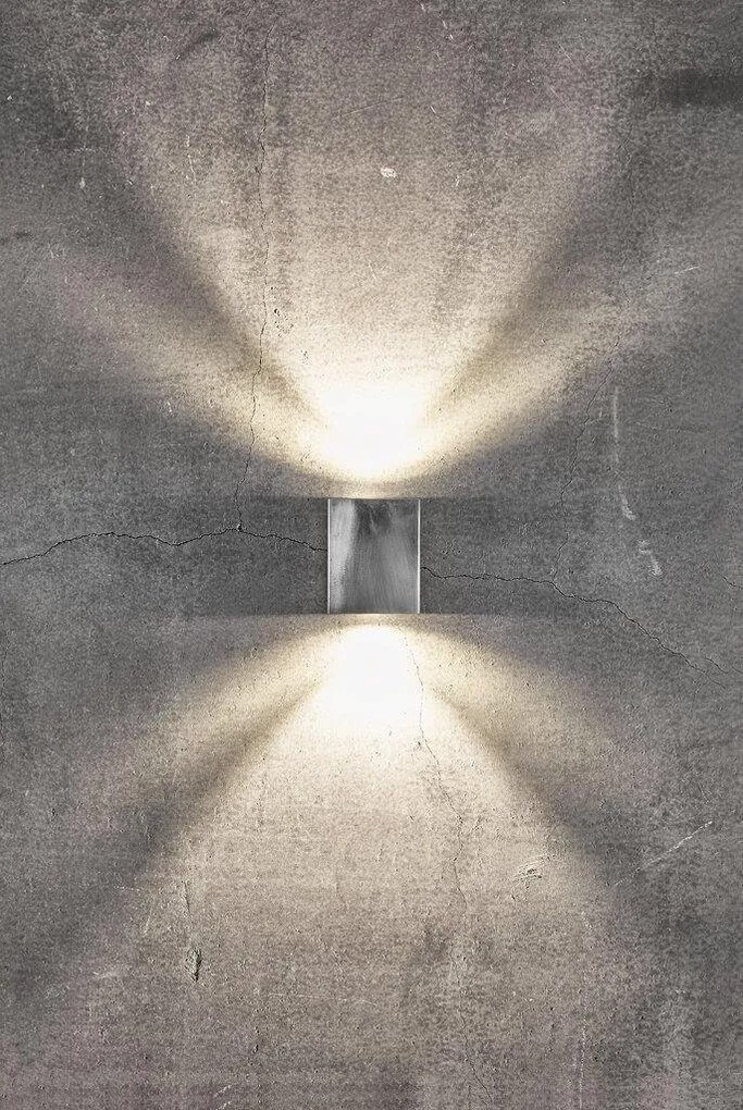 NOR 49701031 Venkovní nástěnné svítidlo Canto 2 2x5W LED galvanizovaná ocel čirá - NORDLUX