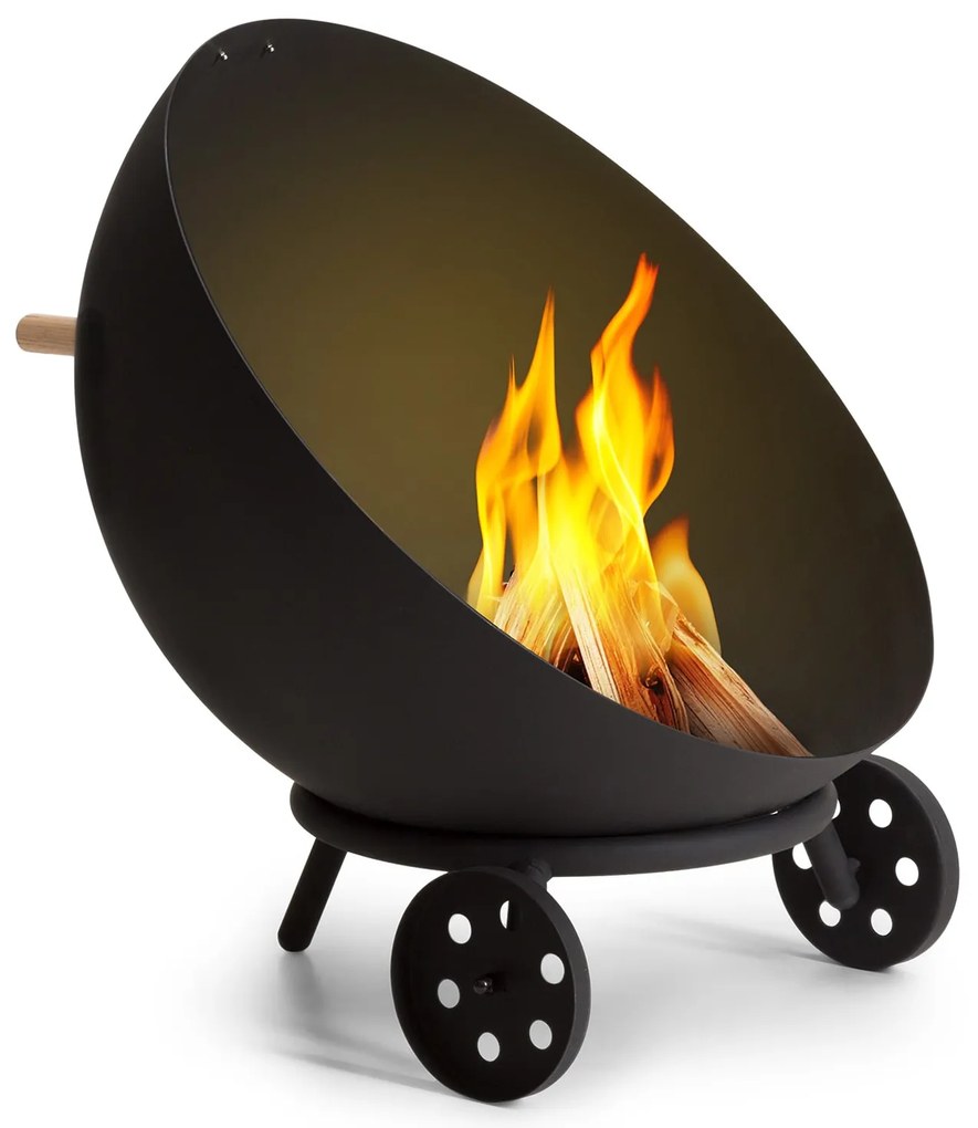 Blumfeldt Fireball Egon ocelová ohniště zahradní Ø66cm gril kryt proti dešti