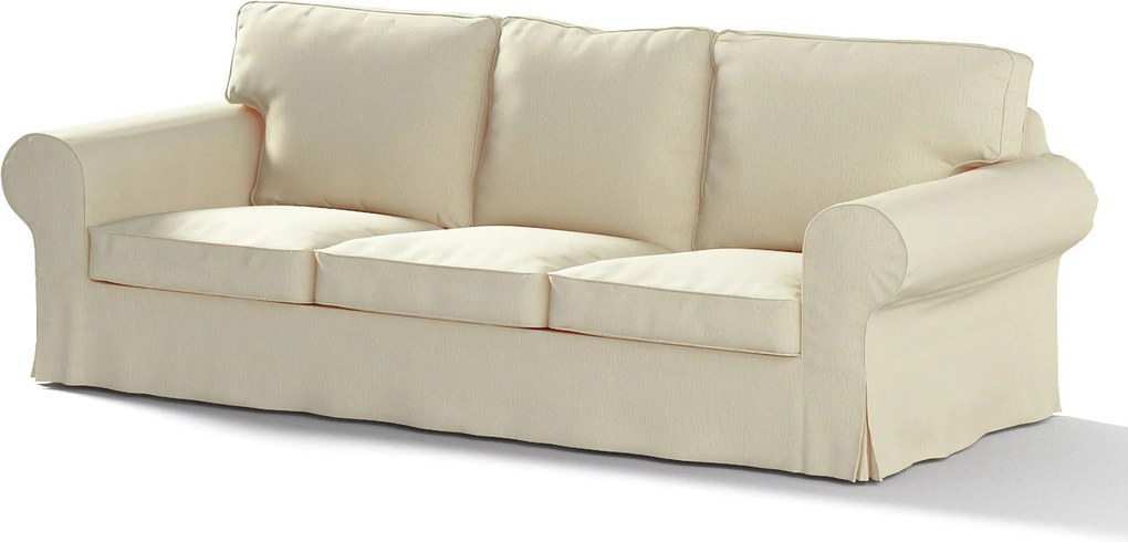 Potah na pohovku IKEA Ektorp 3-místná, rozkládací STARÝ MODEL PIXBO barva krémová látka lesklé, pletený vzor