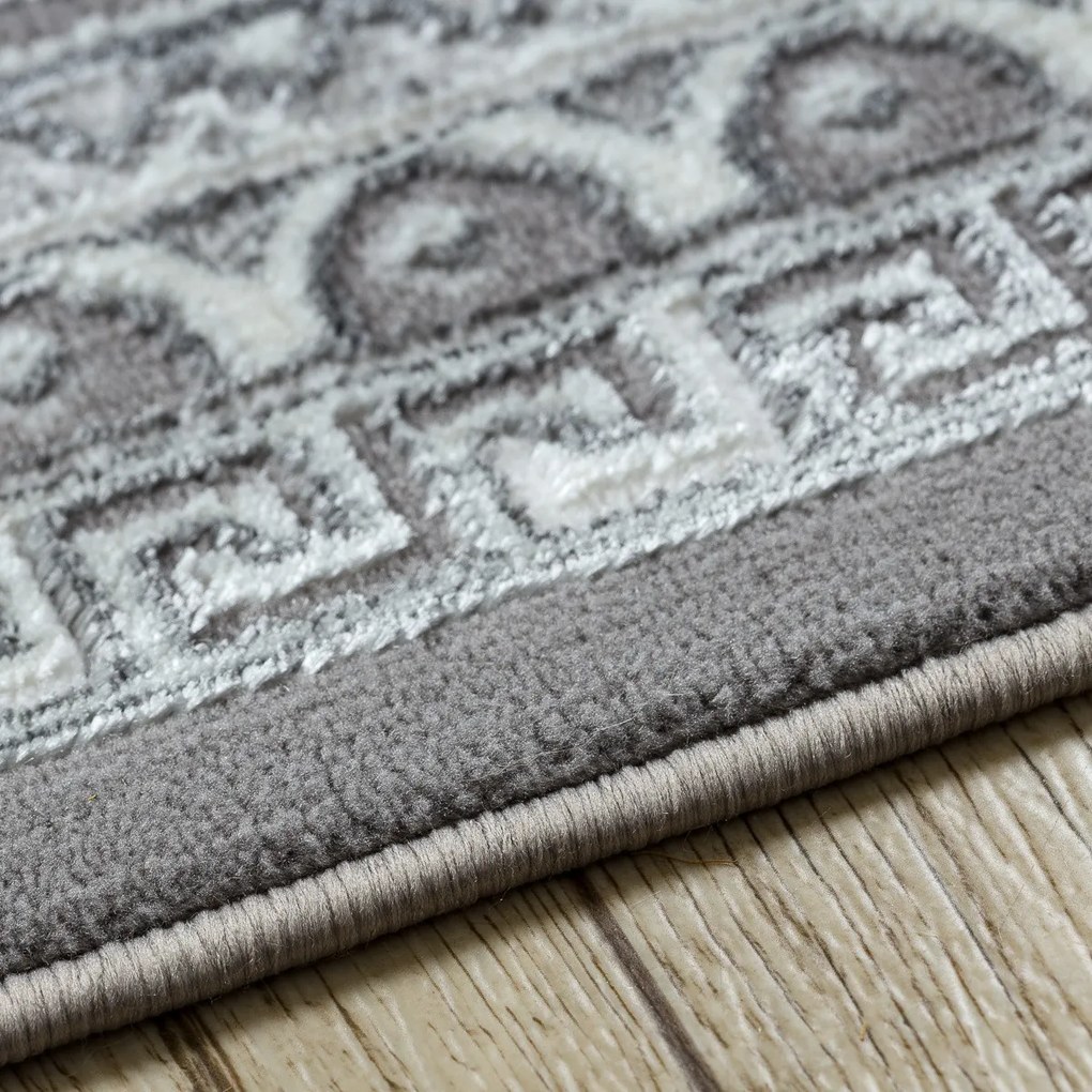 Dywany Łuszczów, Kusový koberec Bliss Z160AZ246 grey, 140x190, šedá, kancelář