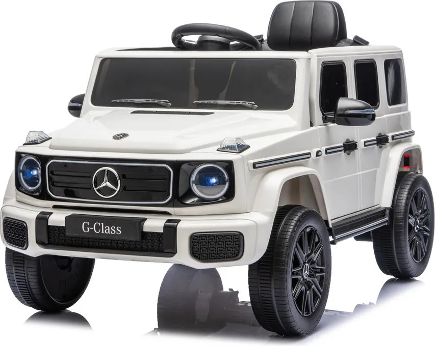 LEAN CARS Akumulátorové vozidlo Mercedes G 4x4 24 V 2580, bílé