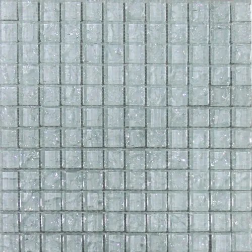 Maxwhite ASBHH40 Mozaika skleněná bílá s efektem popraskaného skla 29,7x29,7cm