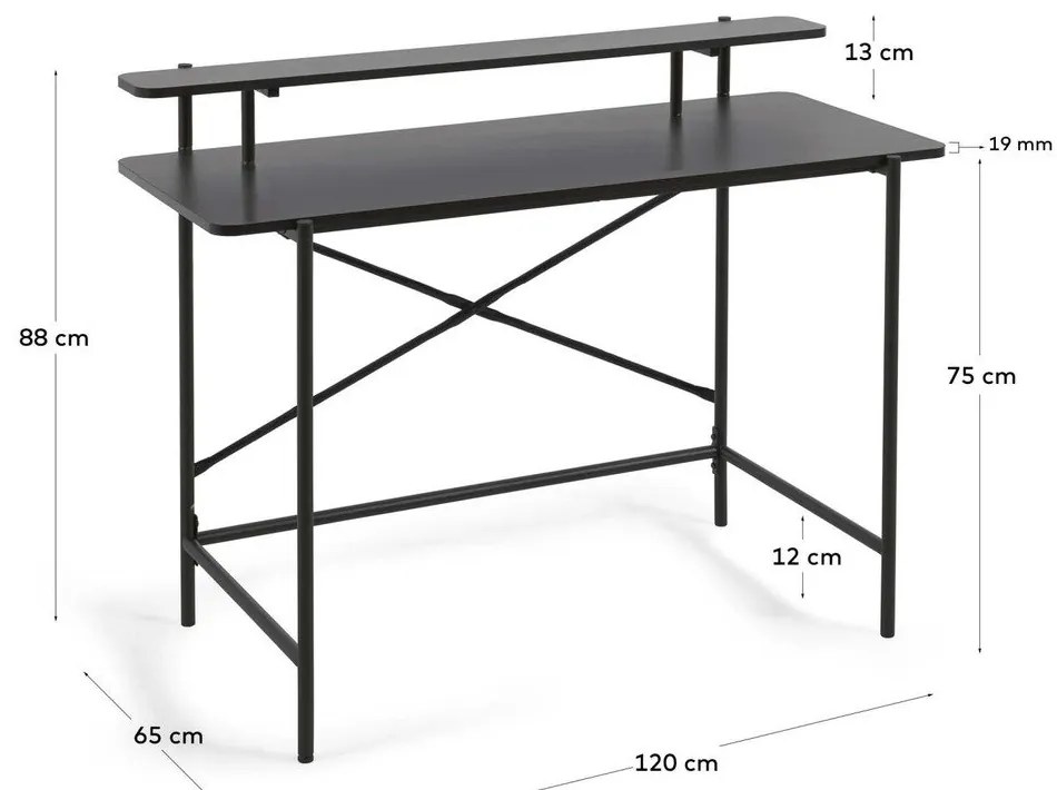 Pracovní stůl 64,5x120 cm Galatia – Kave Home