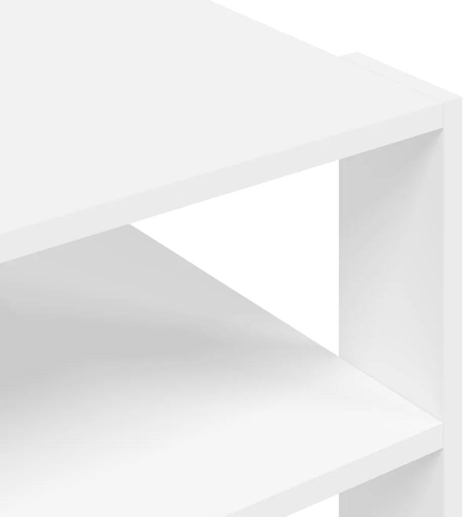 Konferenční stolek bílý 59,5 x 59,5 x 40 cm kompozitní dřevo - Default Title