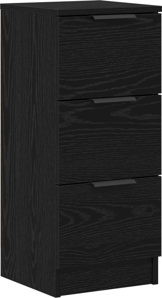 Servírovací skříň 3 ks Černý dub 121 x 30 x 70 cm 3332544