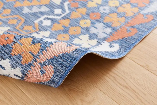 Oboustranný koberec Echo Aztec Navy