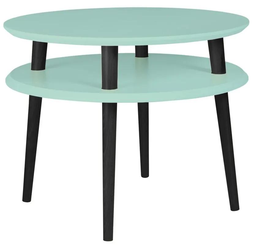Ragaba Konferenční stolek Iram Small, 57x57x45 cm, mátová/černá