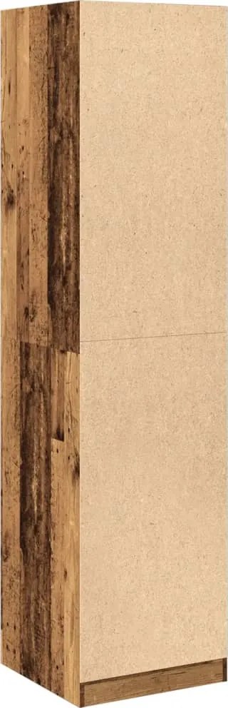 Šatní skříň old wood 50 x 50 x 200 cm kompozitní dřevo 3307718