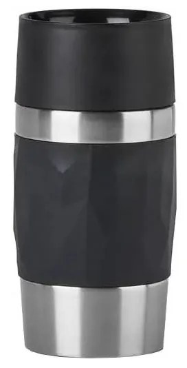 Tefal - Termohrnek 300 ml COMPACT MUG nerez/černá
