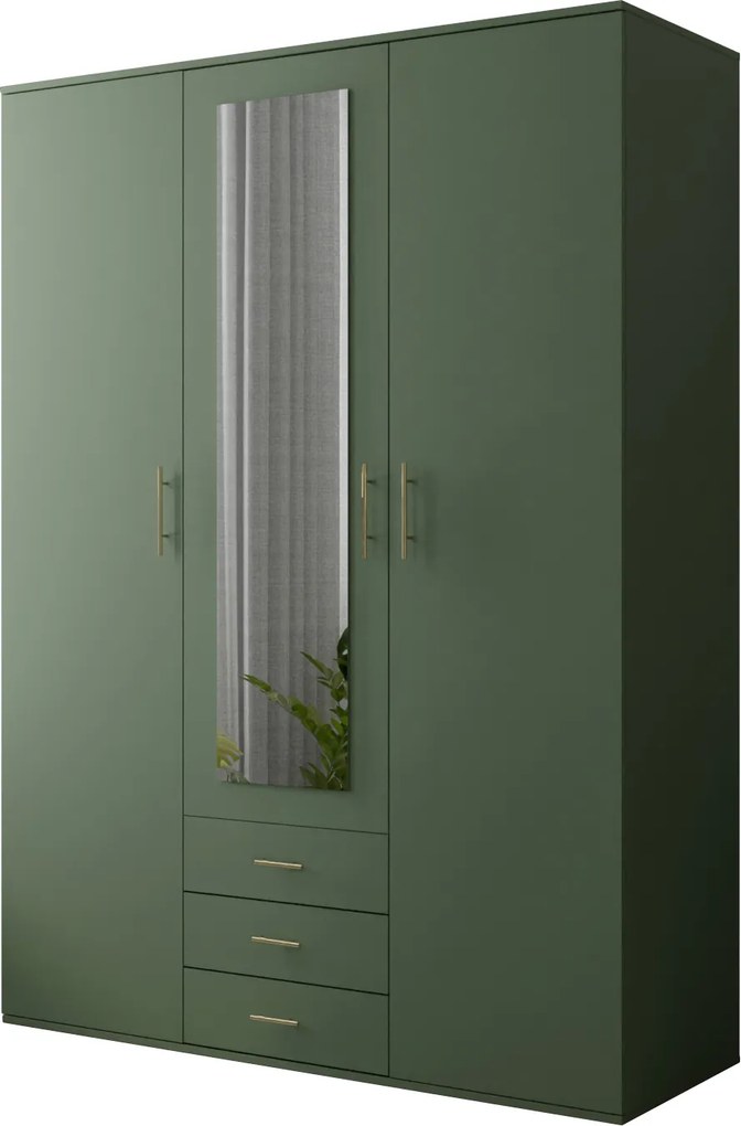 ARK Šatní skříň OLYMP, Zelená 150 cm