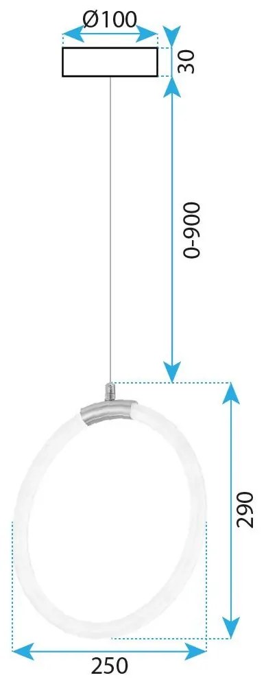 Toolight Designové LED osvětlení Circle-3 G020-CP zlaté