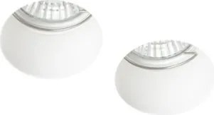 Svítidlo RENDL QUO R II zápustné sádrová 230V LED GU10 2x8W R12900
