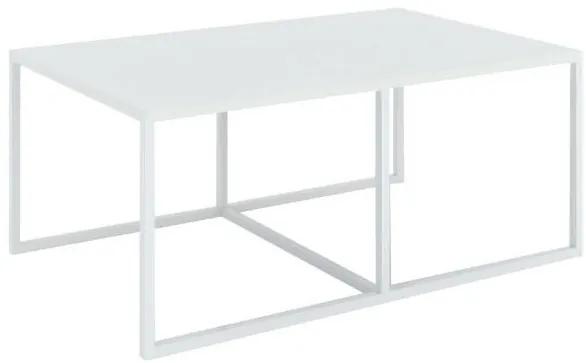 Casarredo - Komfort nábytek Konferenční stolek LOSETA II, bílá/černý bílý kov