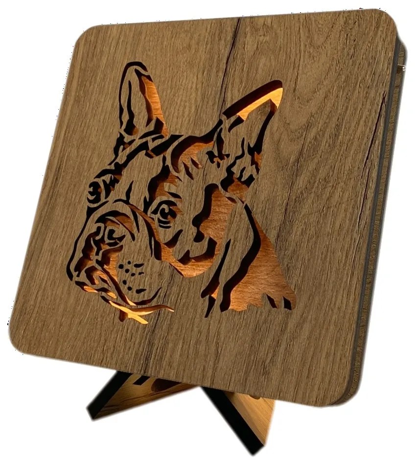 Li-Go "Buldoček" lampa 19x19cm provedení povrchu: černá s patinou
