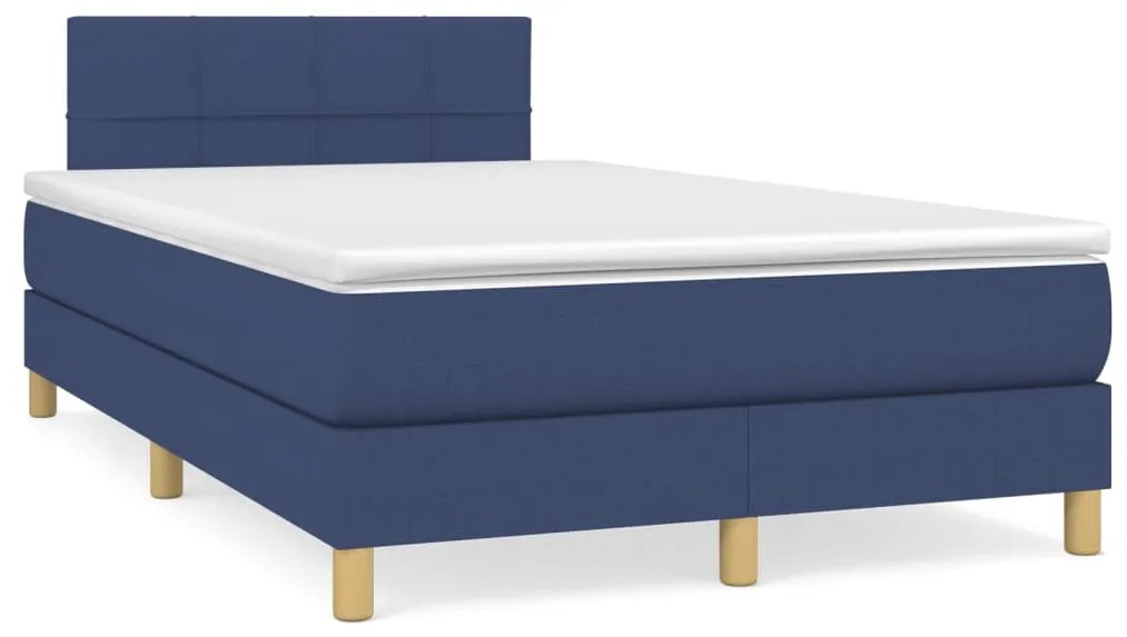 Box spring postel s matrací černá 120x190 cm textil 3269778