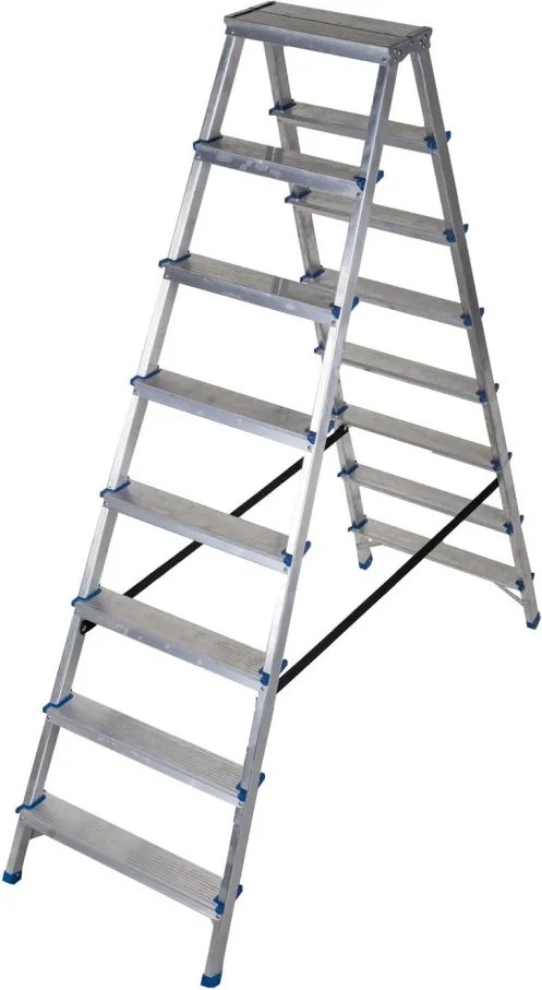 Drabest Hliníkové schůdky oboustranné 8 stupňů