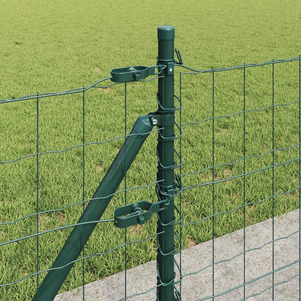 Evropský plot s betonovou základnou 50 x 0,4 m Zelená Síťovina 3350872