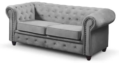 Pohovka Infinity Chesterfield II Světle šedá