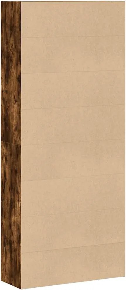 Knihovna kouřový dub 80 x 30 x 189 cm kompozitní dřevo 3314673
