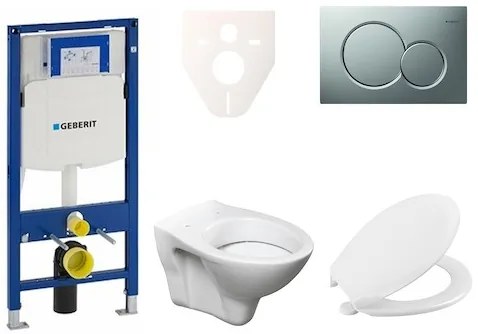 Cenově zvýhodněný závěsný WC set Geberit do lehkých stěn / předstěnová montáž + WC Ceramia S-Line Pro 111.300.00.5NR3