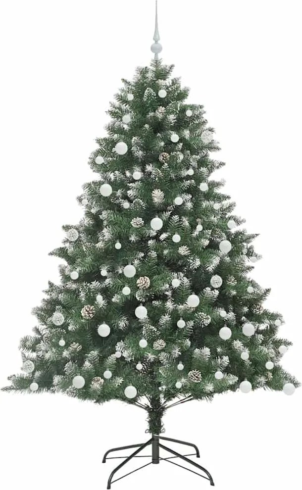 Umělý vánoční stromeček Zelená 180 cm PVC, plast a ocel 3395236