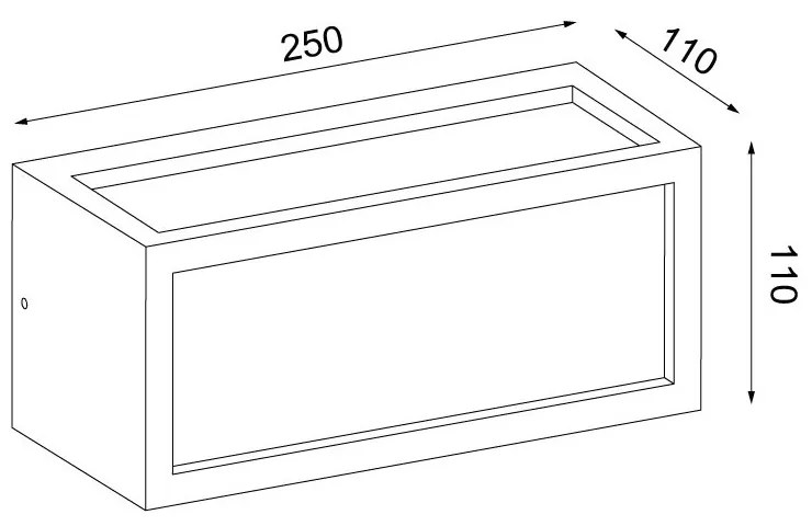 Mantra Utah, bílé venkovní nástěnné svítidlo 1xE27 20W, šířka 25cm, IP65