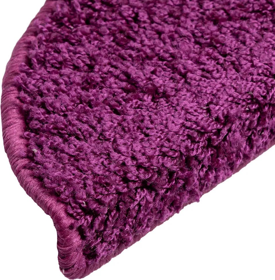 Schodové rohože 30 ks 56 x 17 x 3 cm fialové půlkulaté 3365804