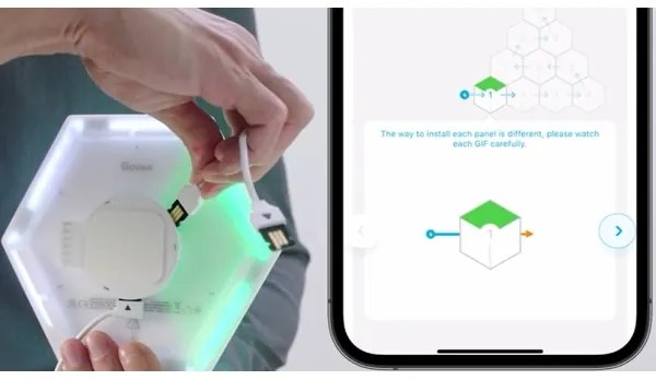 Govee - SADA 10x LED Svítidlo Glide Hexa Pro LED Smart RGBIC Wi-Fi