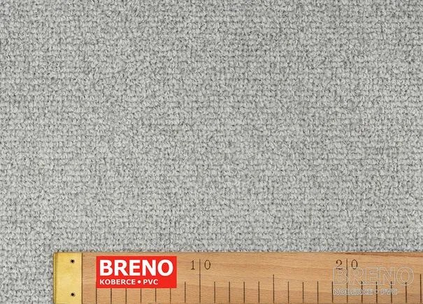 Breno Metrážový koberec SUEZ 175 šedý, šíře 400 cm, Šedá