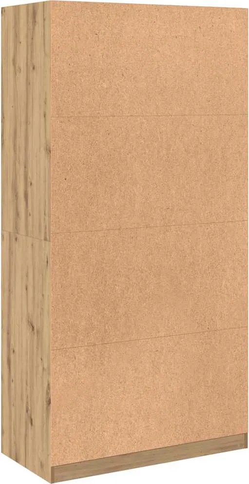 Šatní skříň dub artisan 100 x 50 x 200 cm kompozitní dřevo 3307737