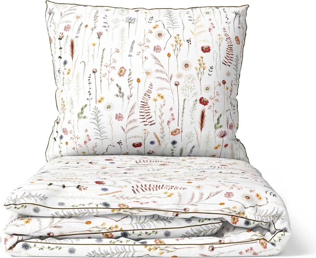 Bavlněné prodloužené povlečení Boho kvítí od Darré Velikost: 140 x 220 + 70 x 90