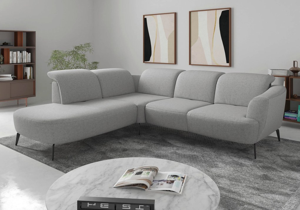 XXXLutz ROHOVÁ SEDAČKA, textil, světle šedá Sit & More - Sedací soupravy - 00014401851V