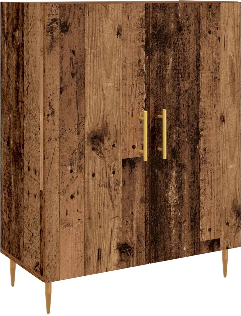 Vysoký bufet Staré dřevo 69,5 x 34 x 180 cm Kompozitní dřevo 3394578