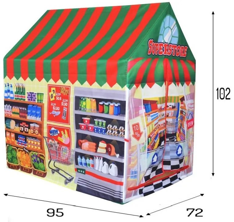ECOToys Dětský stan Supermarket