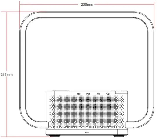 Immax 08994L - LED Stmívatelná stolní lampa s budíkem a nabíjením 18W/230V bílá