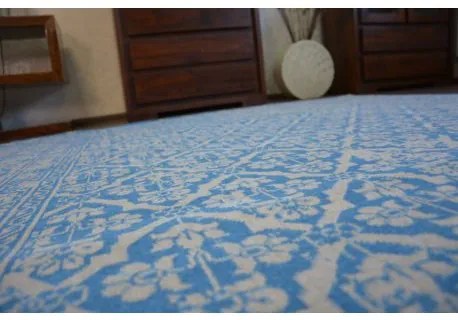 koberec VINTAGE Květiny 22209/543 modrý velikost 200x290 cm | krásné koberce cz